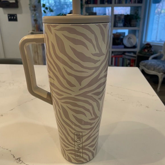 BRUMATE | Dining | Brumatezebra Print Tumbler Cream And Tan | Poshmark